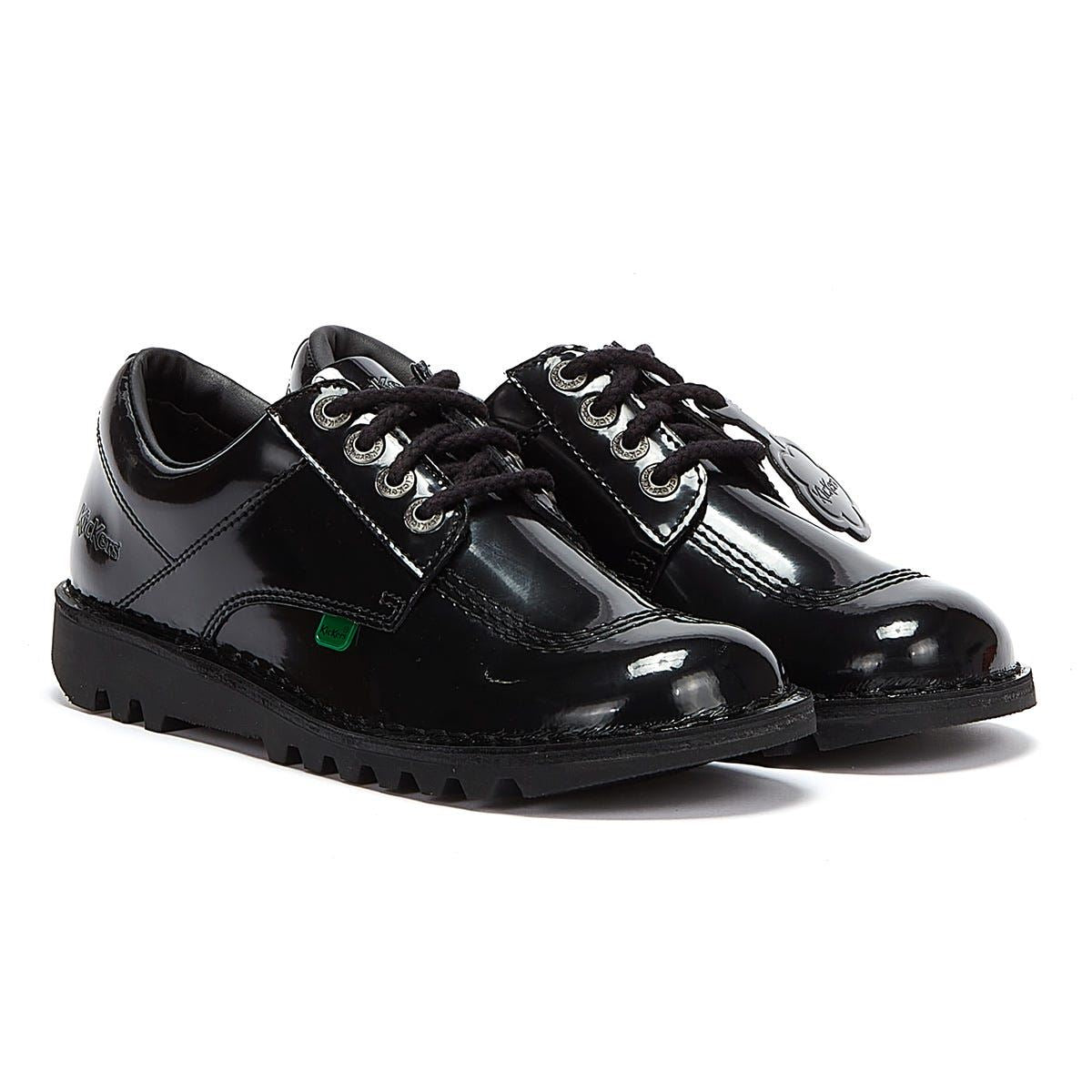 Kickers - 1-10688 WOMENS LOW PAT BLACK – SavvyTreads