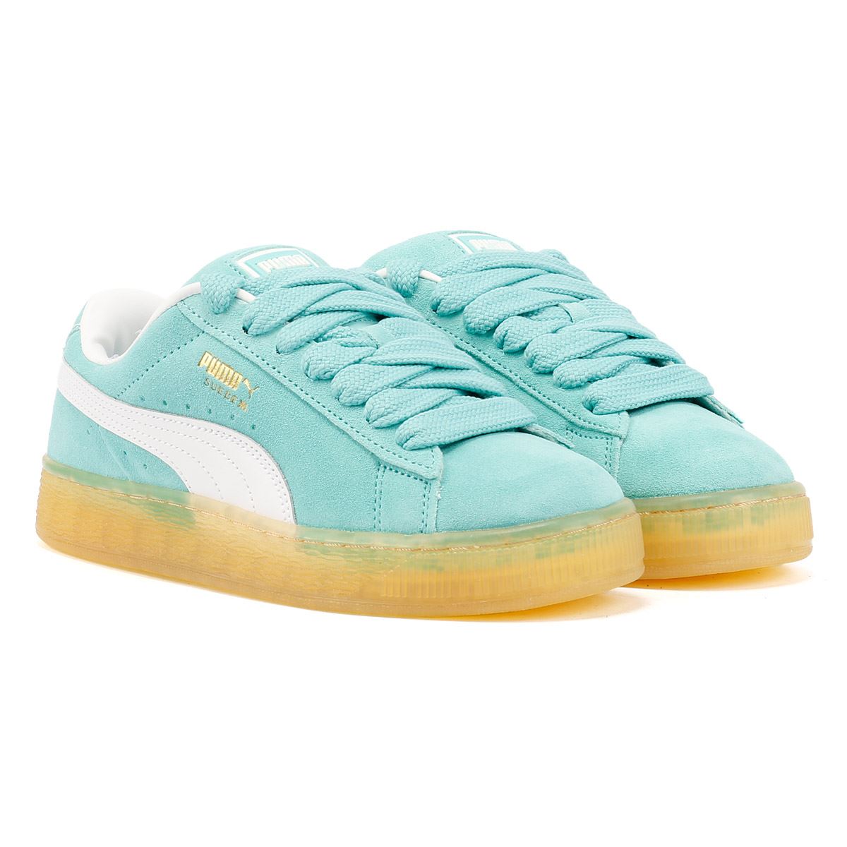 Puma - 395205-53 UNISEX SUEDE XL AQUATIC/WHITE – SavvyTreads